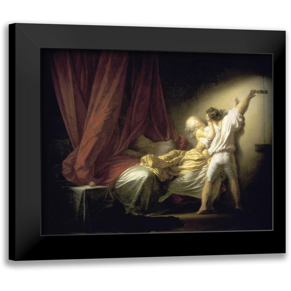 Fragonard, Jean Honore 18x15 Black Modern Framed Museum Art Print ...