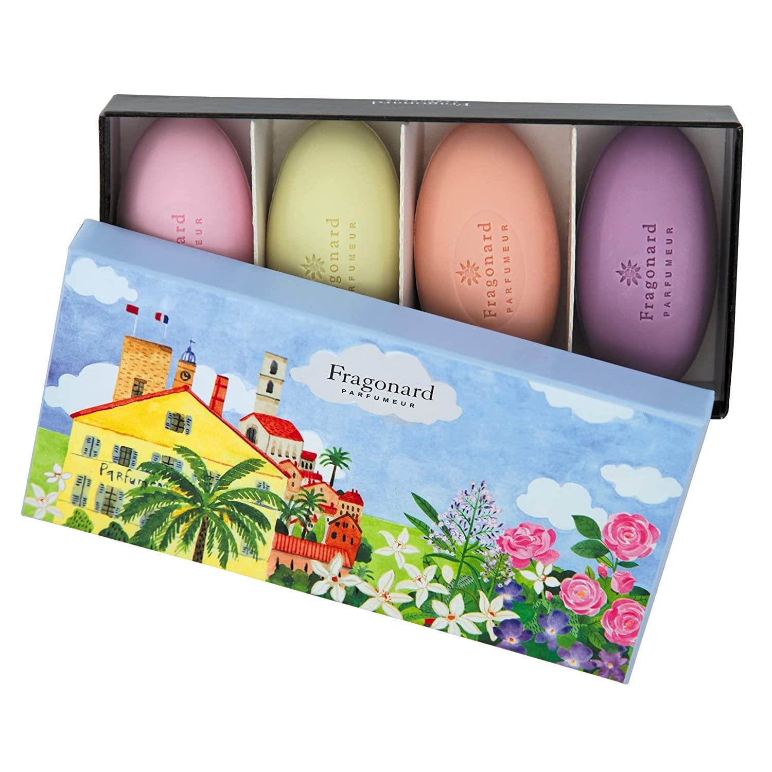 Fragonard Parfumeur 4 pebble Soaps Riviera in Gift Box 4x50g 100% ...