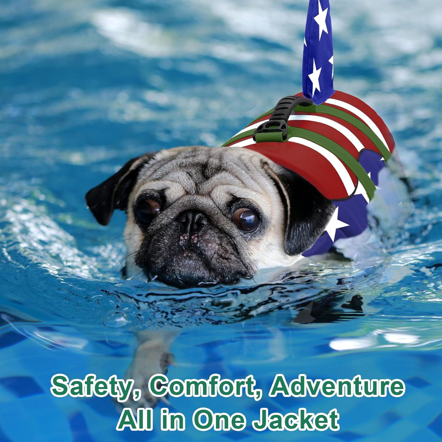 Fragralley Fin Dog Life Jacket, High Buoyancy with Tear-Resistant Nylon ...
