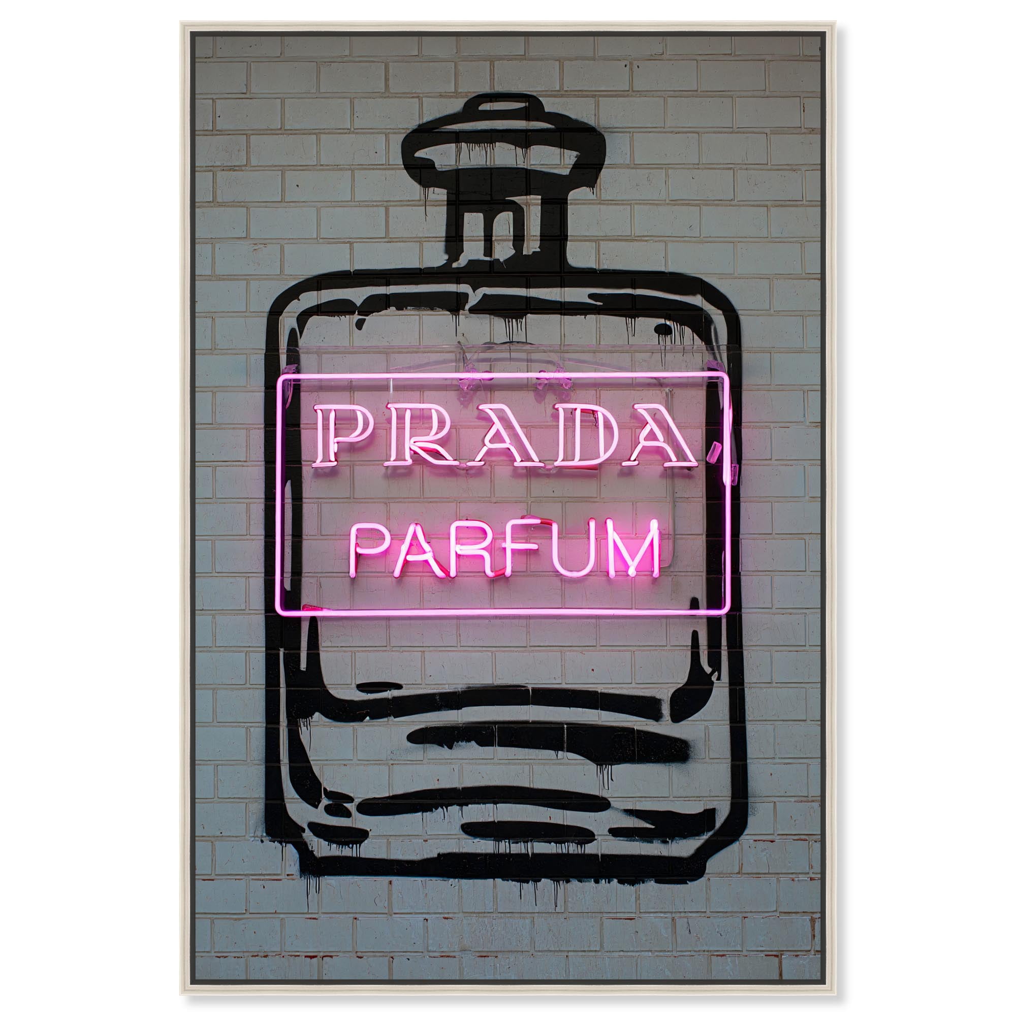 Fragrance Frame Canvas Fashion Wall Art by Art Remedy, Silver Frame, 30 ...