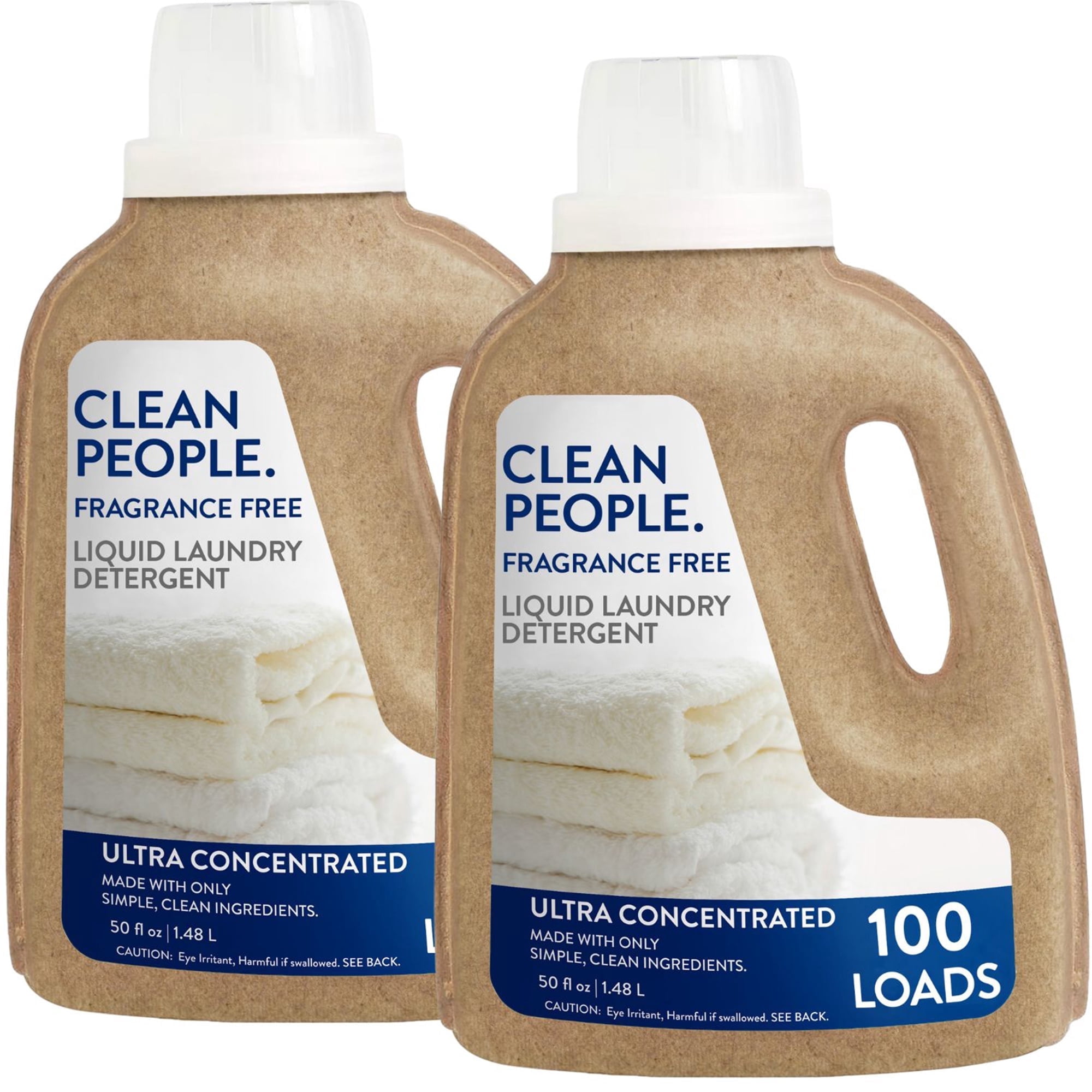 Clean People Liquid Laundry Detergent, Safer Ingredients, Fragrance ...