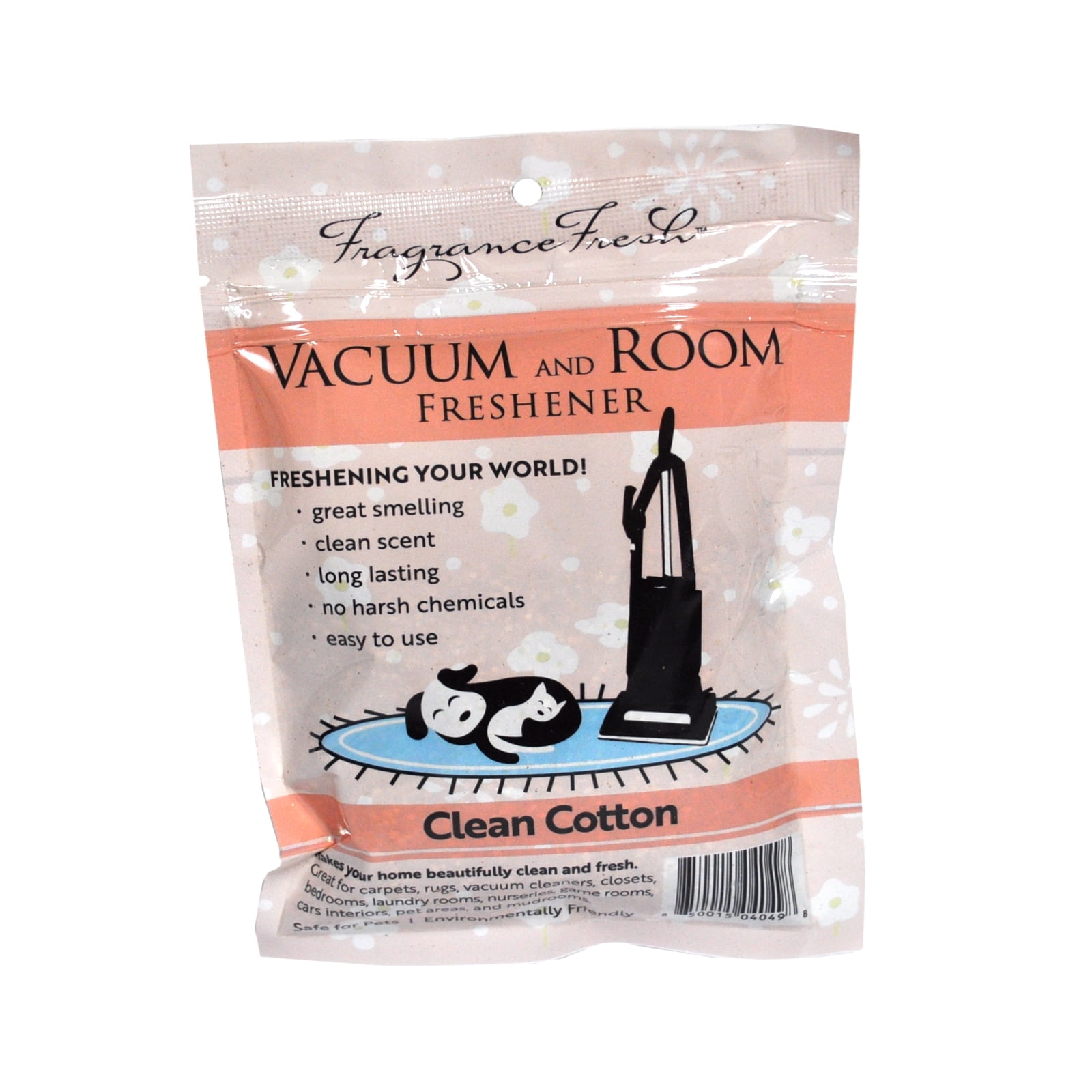 Fragrance Fresh Clean Cotton Scent Carpet Freshener Small Pouch 7oz ...