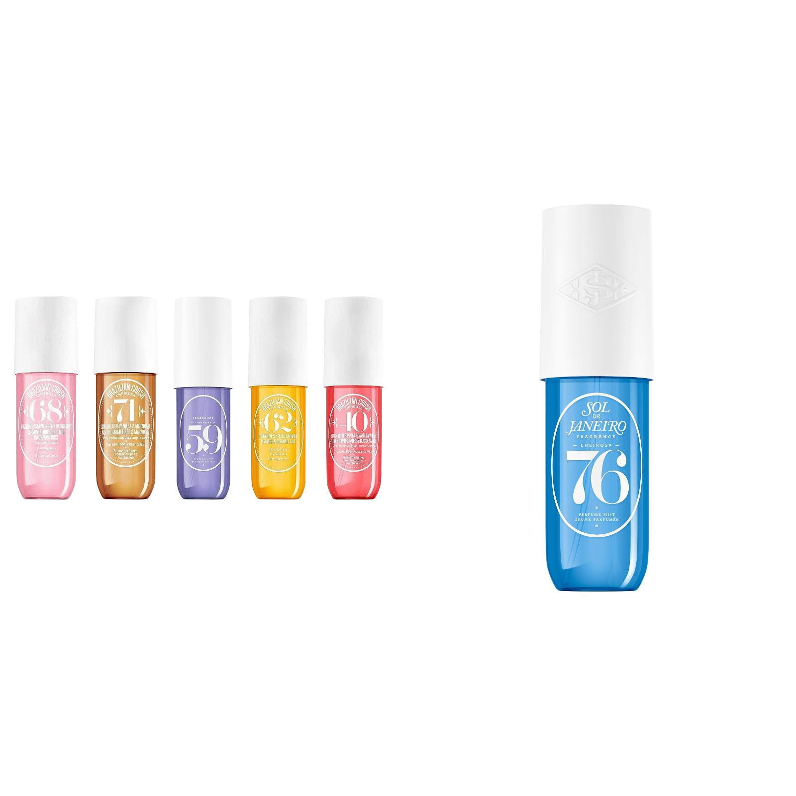Fragrance Hair & Body Fragrance Mist Full Size and Travel Size Set 90mL ...