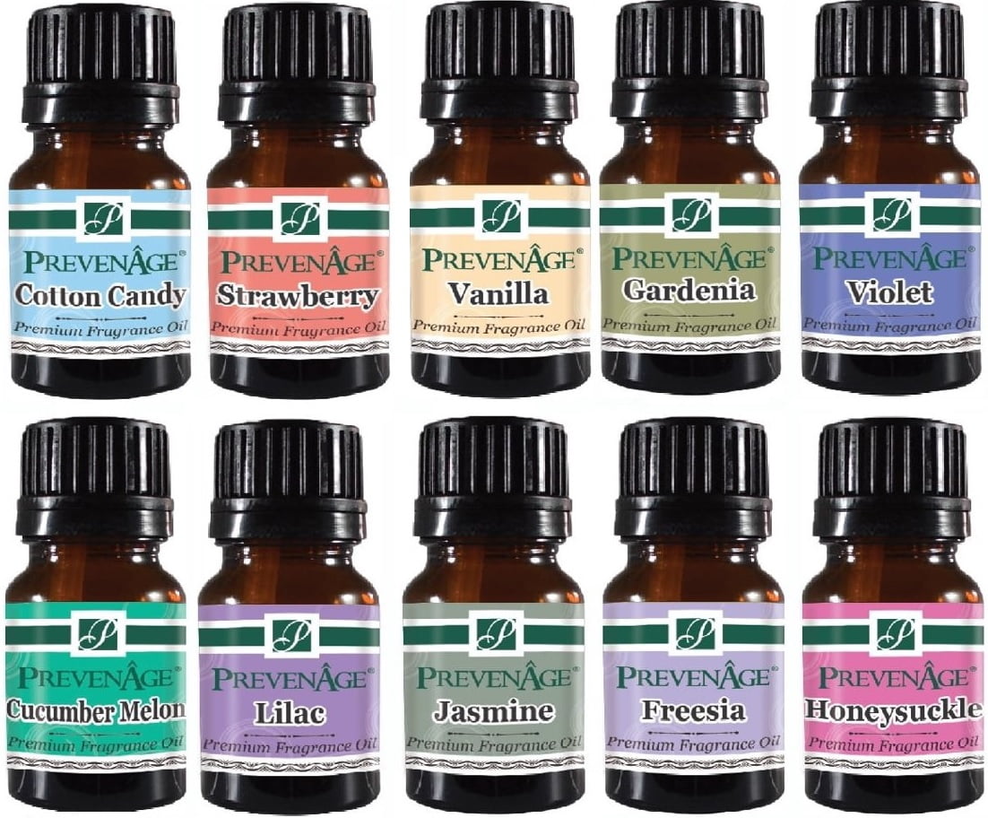 Fragrance Oil Gift Set of 10 Aromatic Scented Oil 10 mL each - Cotton ...