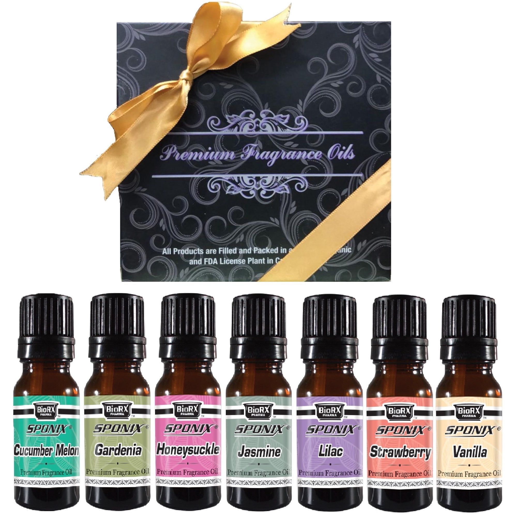 Fragrance Oil Gift Set of 7 Aromatic Premium Grade Scented Perfume Oil ...