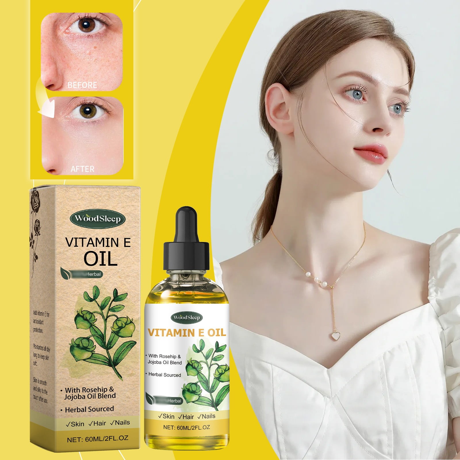 Fragrance,Organic Vitamin E Oil For & Vegan Skin Moisturizer 1oz Light ...