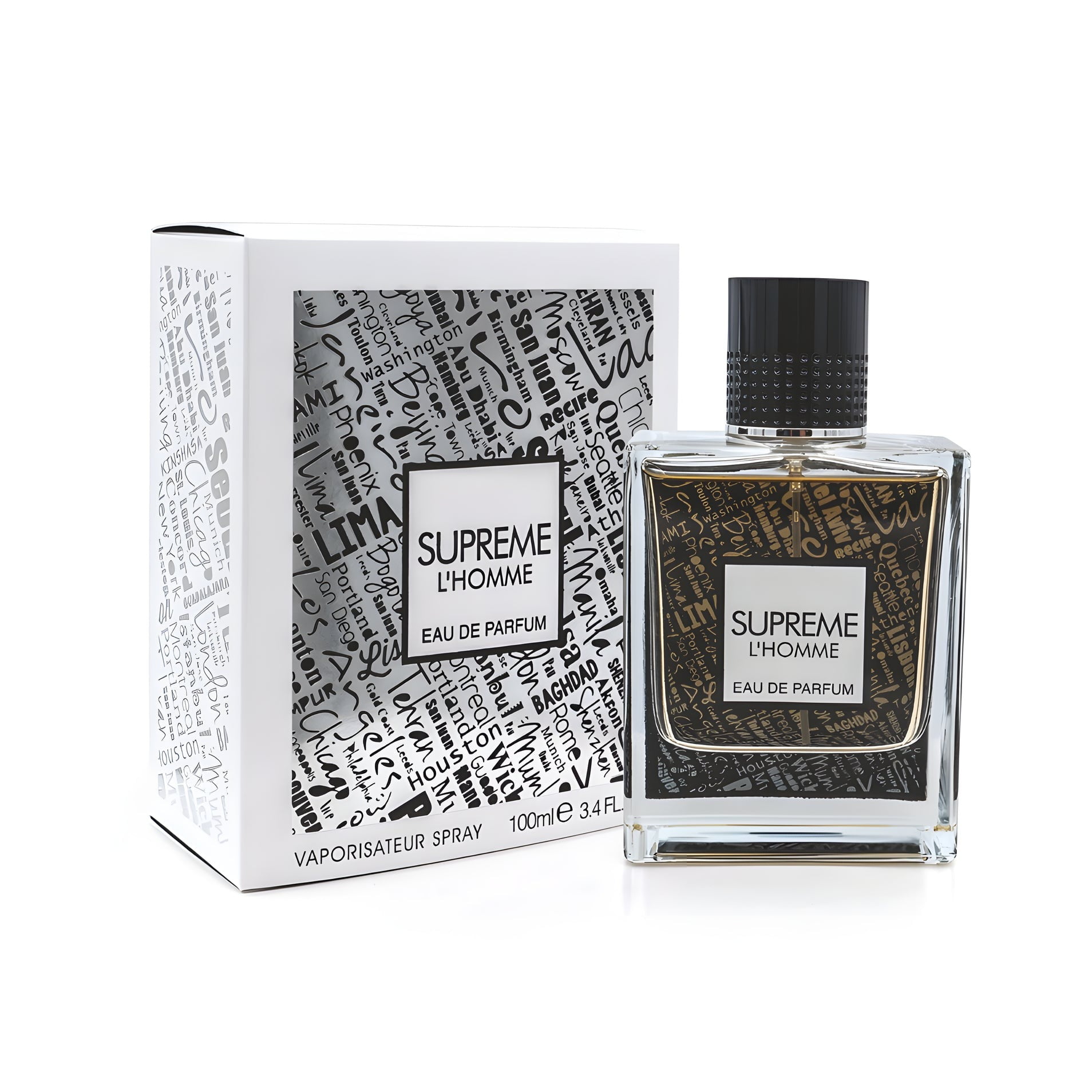 Fragrance World Supreme L'homme Eau De Parfum Spray for Men, Spicy Warm ...
