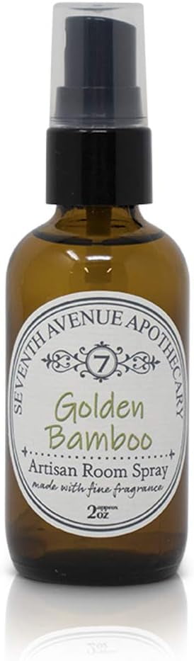 Fragrant Room Spray - Golden Bamboo - Amber Glass Bottle with Fine Mist ...