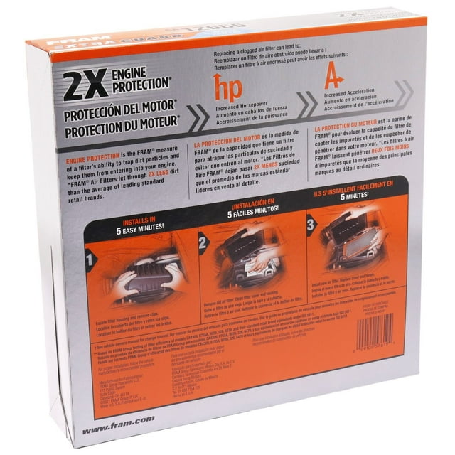 Fram Air Filter P/N:Ca12666 Fits select: 2020-2023 FORD F250, 2020-2023 ...