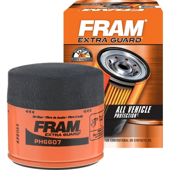 Fram Extra Guard Oil Filter PH6607 - 5000 Mile Filter Life - Size ...