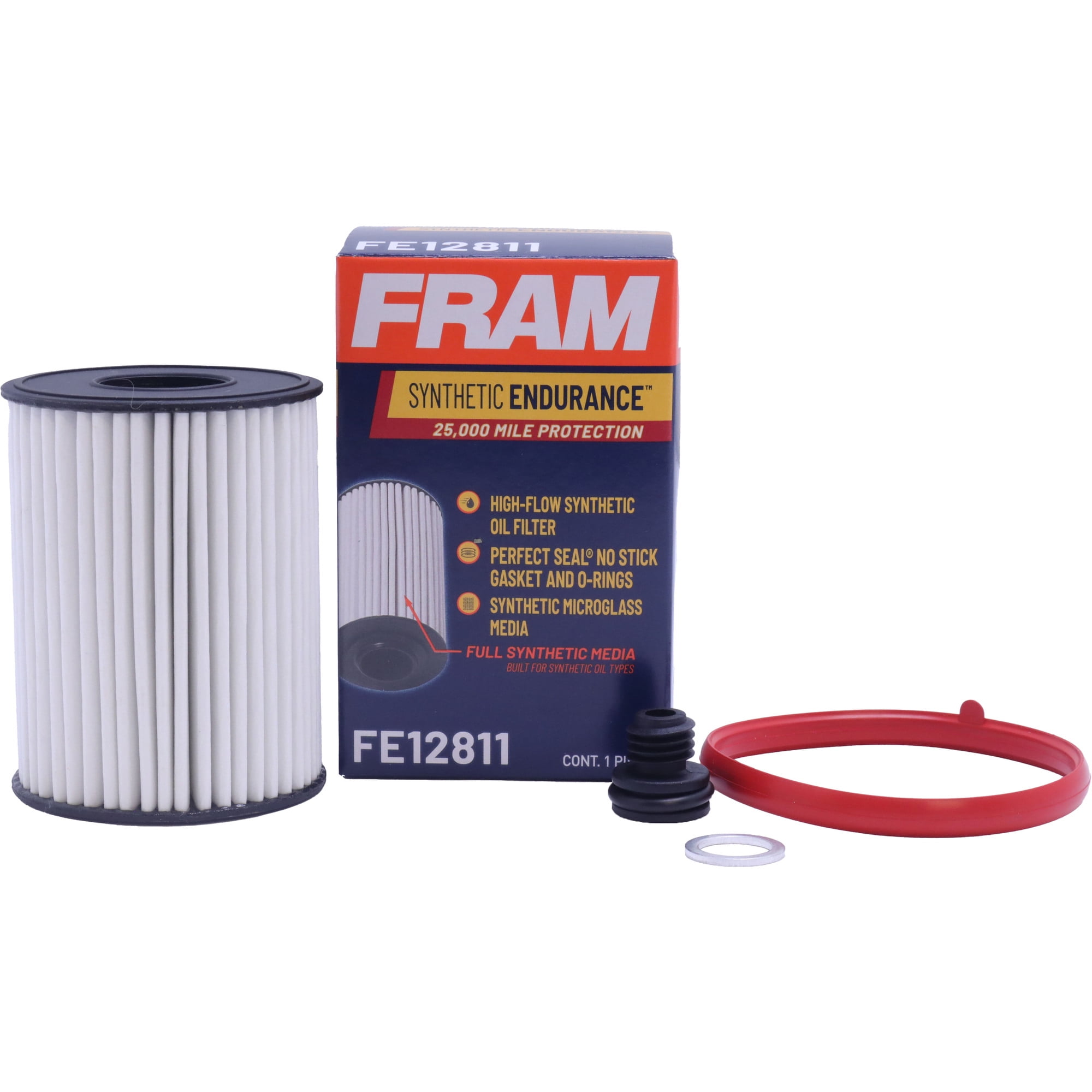 Fram Synthetic Endurance Premium Oil Filter, FE12811, 25K mile Filter ...