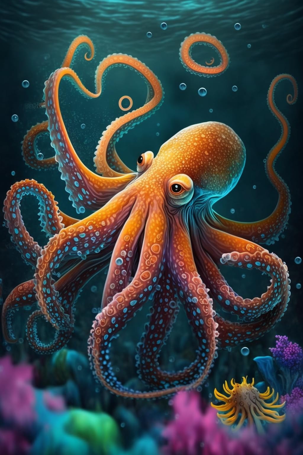 Framable 300 Piece Jigsaw Puzzle for Adults - Orange Octopus Safe ...