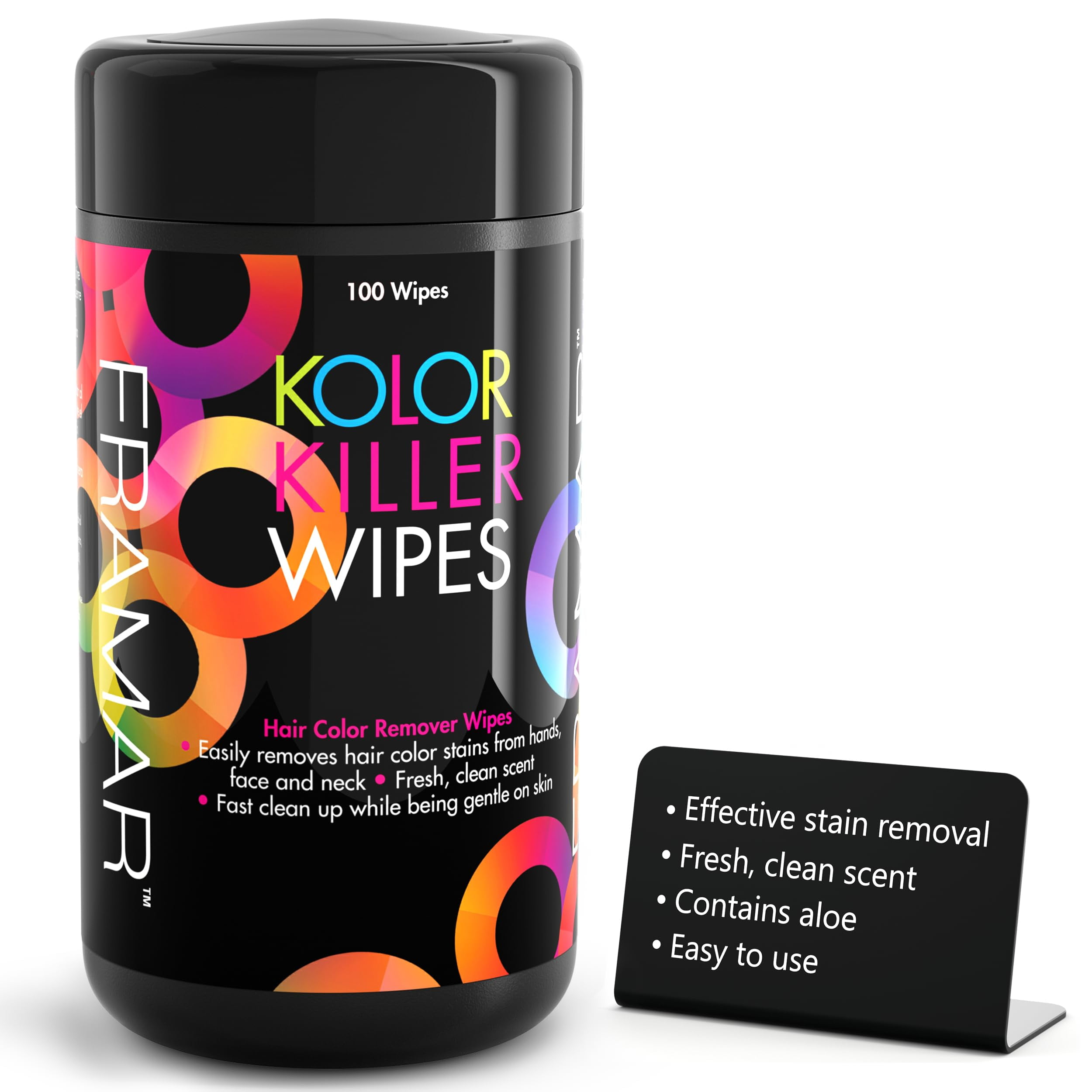 Framar Kolor Killer Wipes OKA4 - Hair Dye Remover For Skin, Hair Color Remover For Dyed Hair ...