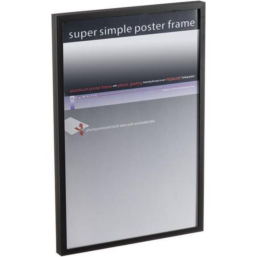 Framatic Super Simple Poster Frame - Black, 24" x 36" - Walmart.com