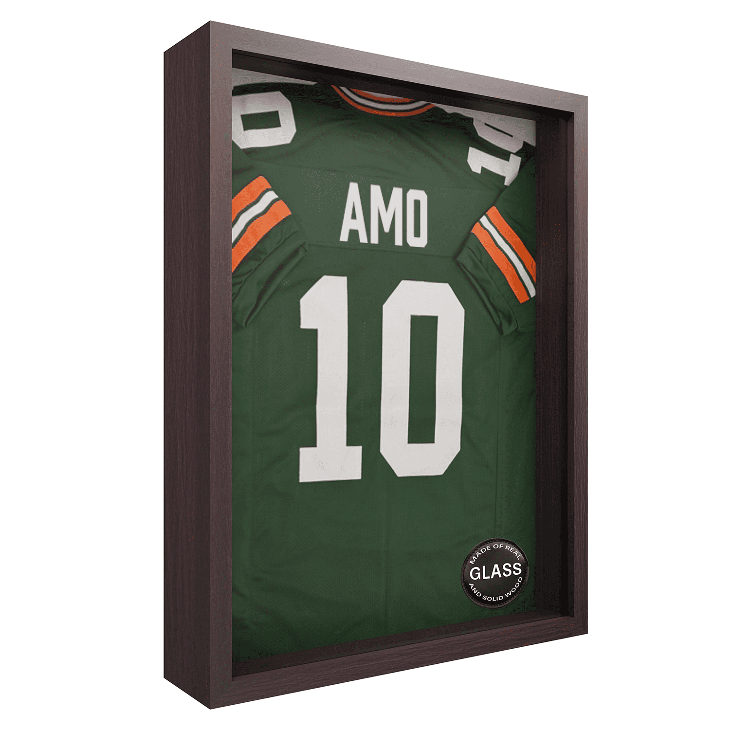 Frame Amo 18x24 Shadow Box Frame Brazilian Walnut, Tempered Glass Front ...