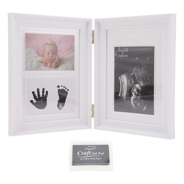 Newborn Baby Handprint and Footprint Photo Frame Kit - Keepsake Memory ...