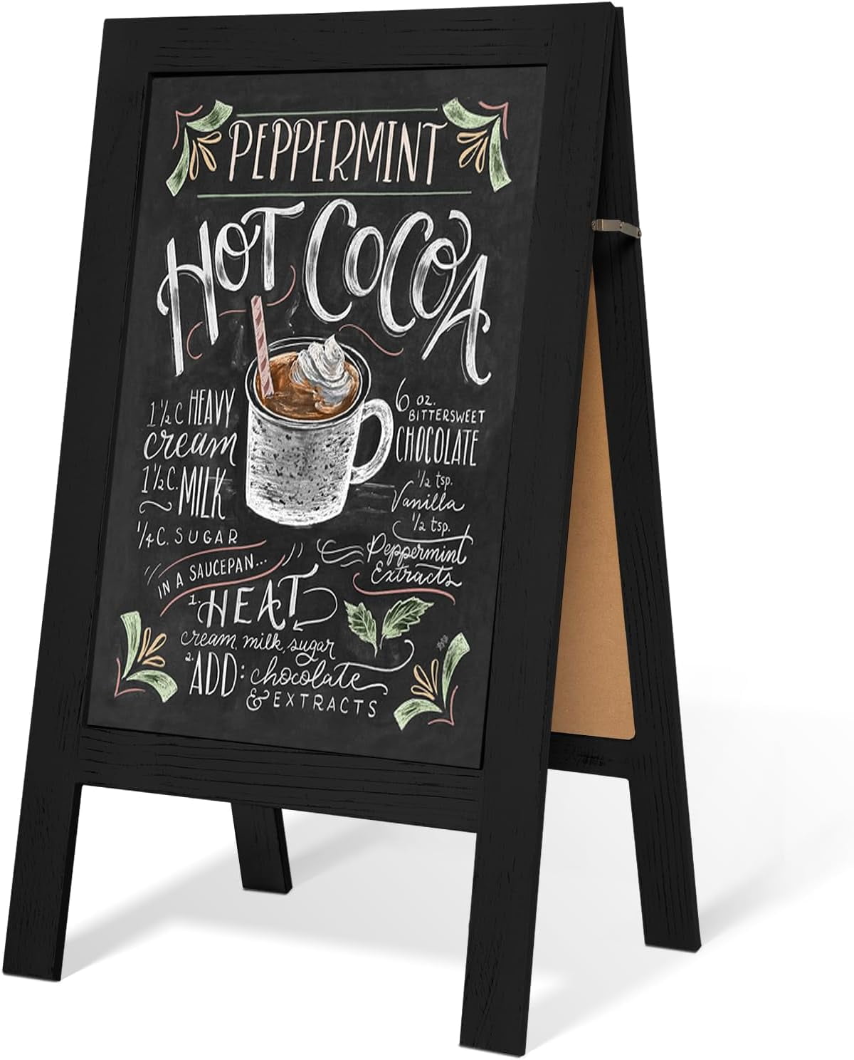 Frame Chalkboard 40x20 Standing Chalkboard Sign Chalk Board Sandwich ...