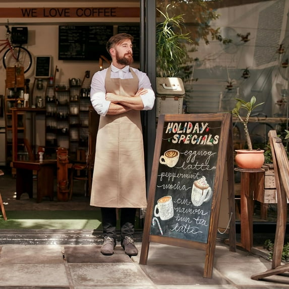 A Frame Chalkboard Sign, 40" x 20" Extra Large Sidewalk Sign, Double ...