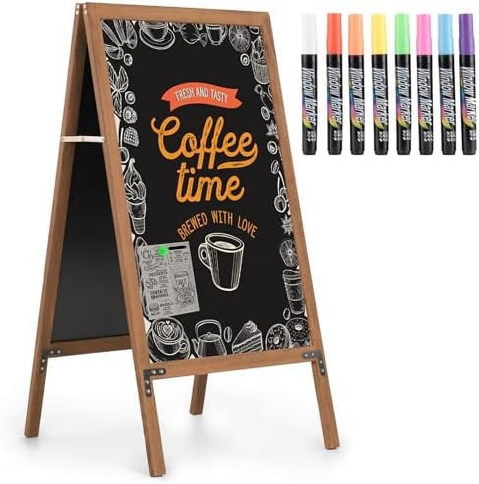 A Frame Chalkboard Sign, Chalkboard Sign Extra Large 20" x 40" with ...
