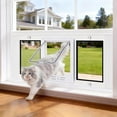Frame Door for Window with Closure, Adjustable Width Quick-Fit Pet Door ...