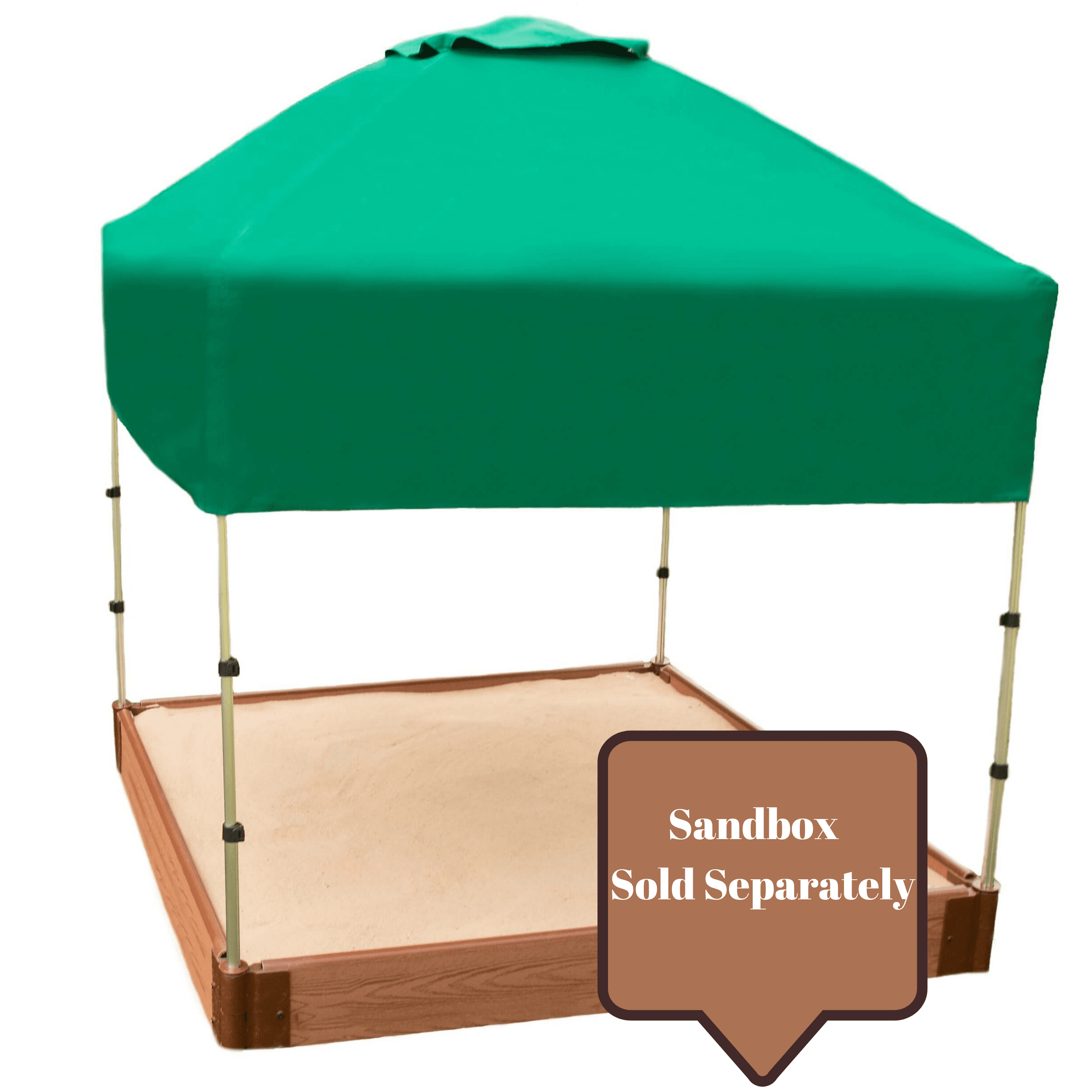 Frame It All 48in. x 48in. x 37in. Telescoping Square Sandbox Canopy ...