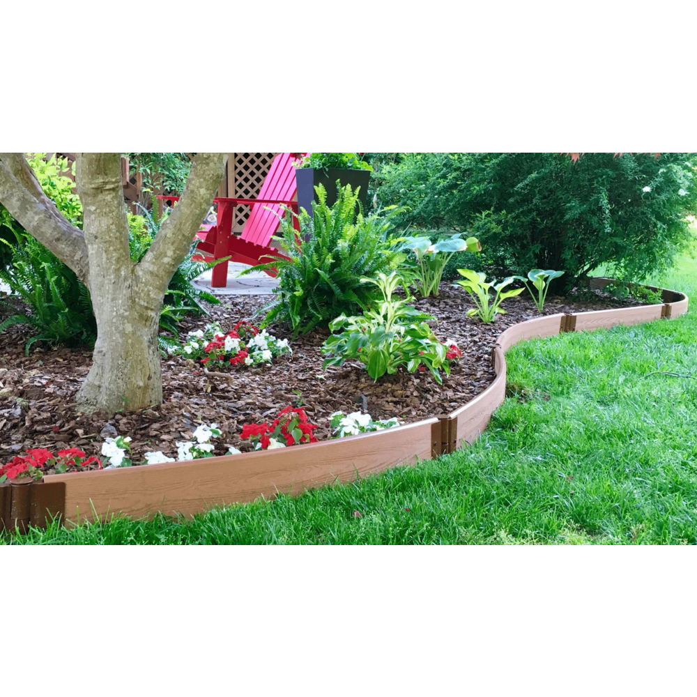 "Frame It All Classic Sienna Curved Garden Lawn Edging Kit, 32' - 1 ...