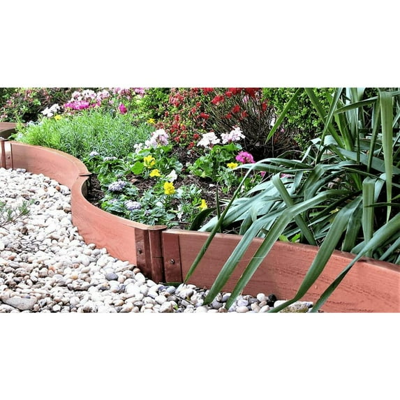 Frame It All Easy Lawn Trim Classic Sienna Curved Landscape Edging Kit ...