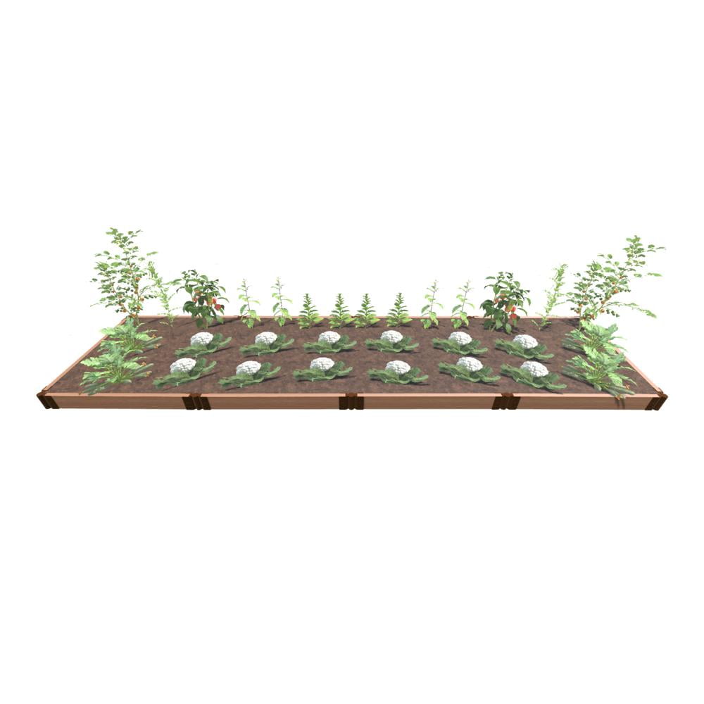 Frame It All Classic Sienna Raised Garden 4' X 16' X 5.5" - 2" Profile ...