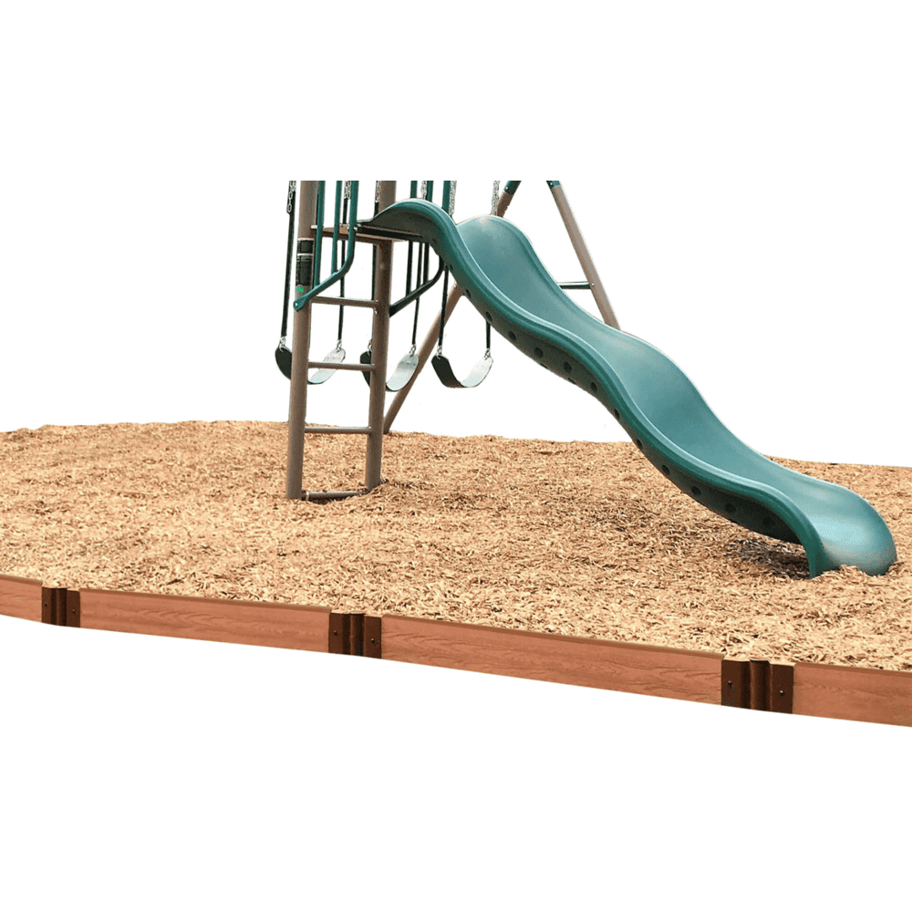 Frame It All Classic Sienna Straight Playground Border Kit 32' - 1 ...
