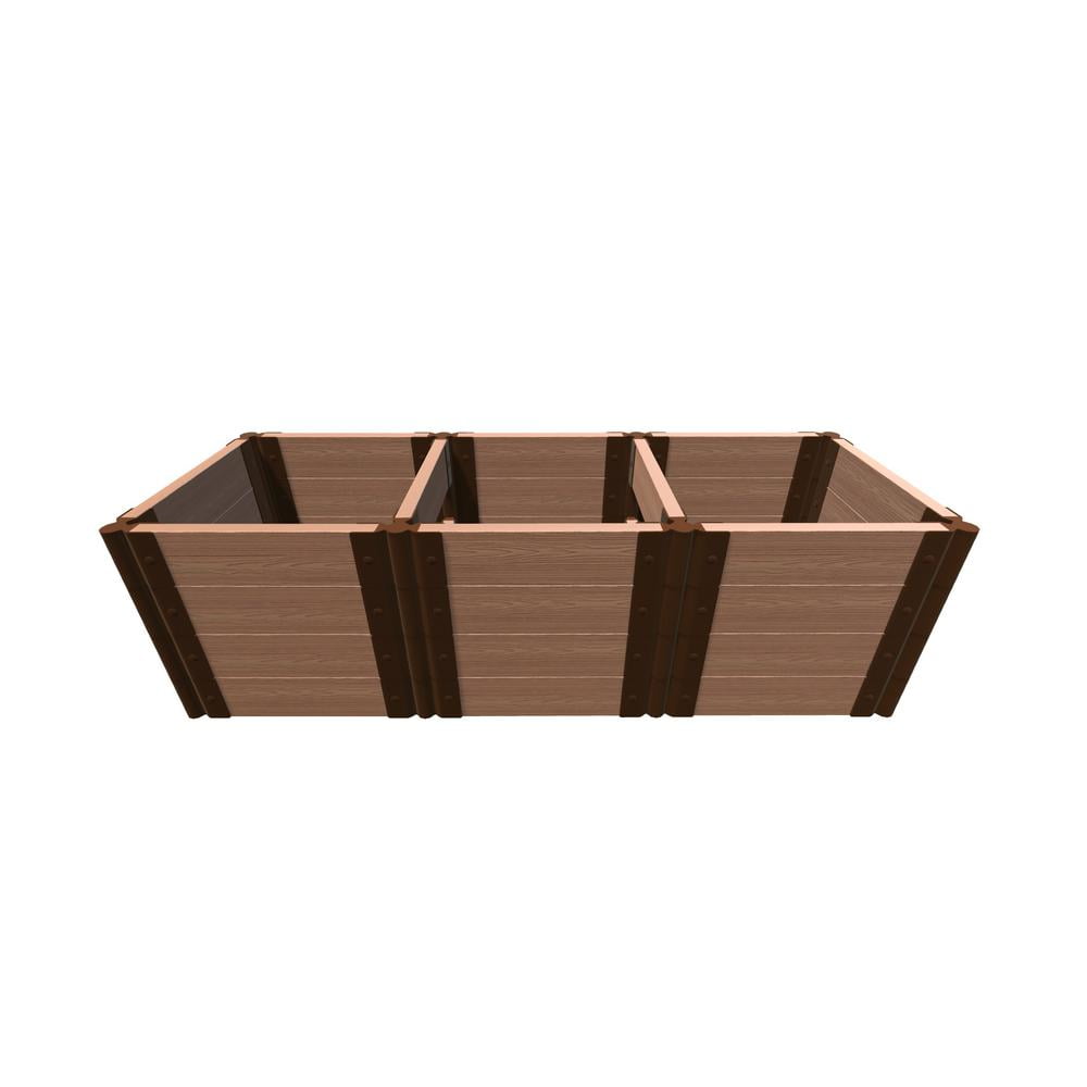 TOOL-FREE CLASSIC SIENNA 2' X 6' X 22" RAISED GARDEN BED - 2" PROFILE ...