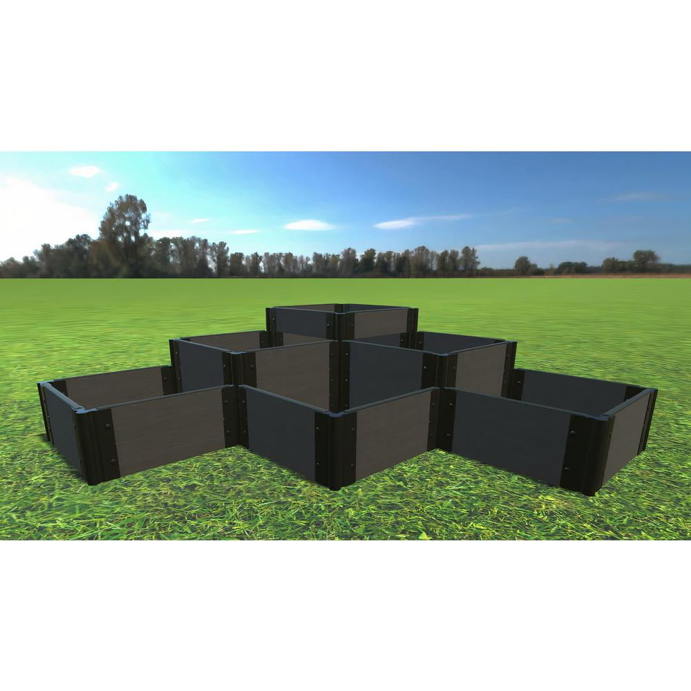 Frame It All Weathered Wood 'The Banaue' - 6' X 6' Raised Garden Bed ...