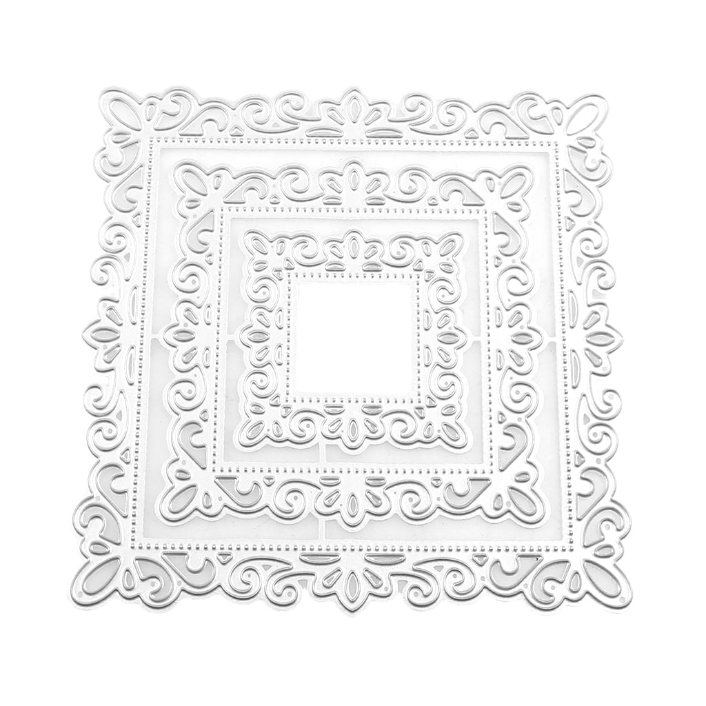 Frame Metal Cutting Die Stencil Blade Punch Stencils Embossing Template ...