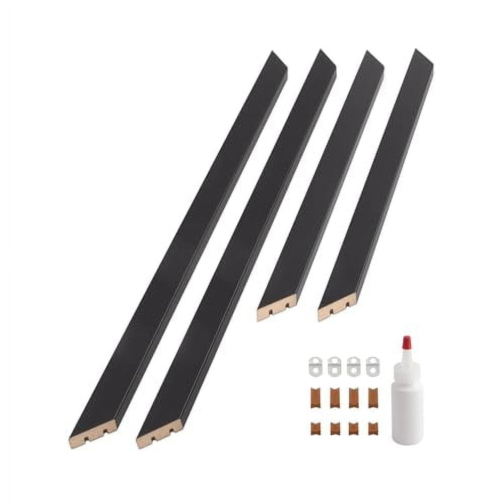 Frame My Mirror Add A Frame - Black 36" x 48" Mirror Frame Border Kit ...