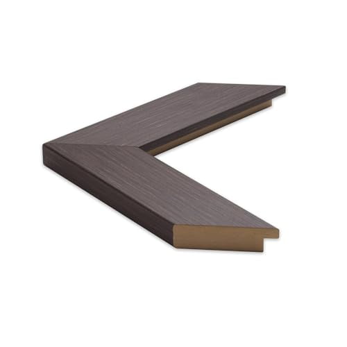 Frame My Mirror Brown Framed Mirror, 36" x 36" Mirror for Bathroom ...