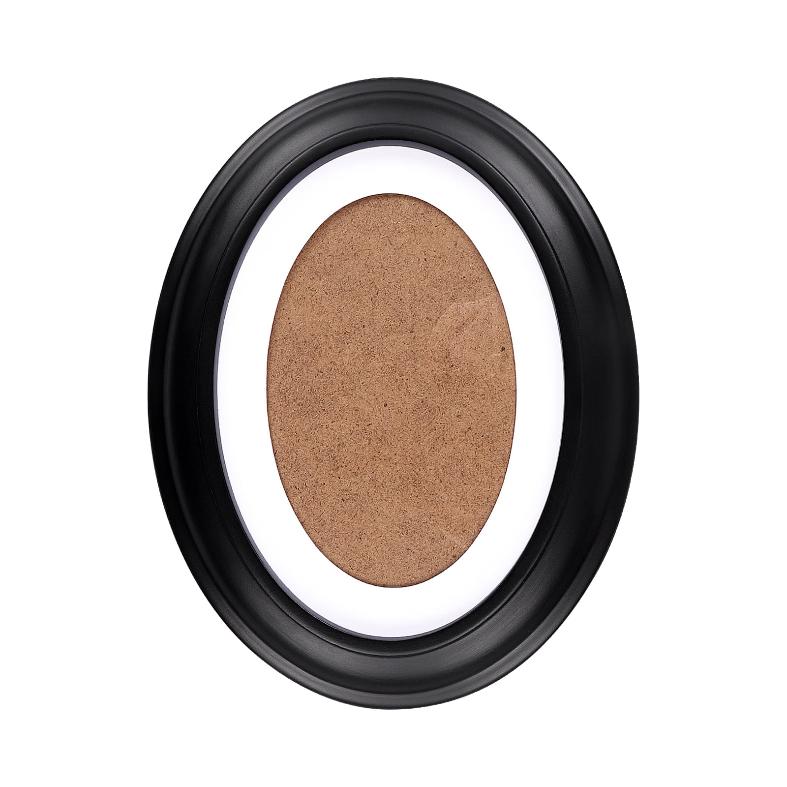 Frcolor 7 Inch Oval Wood Picture Frame, Black, Wall Hanging or Tabletop ...