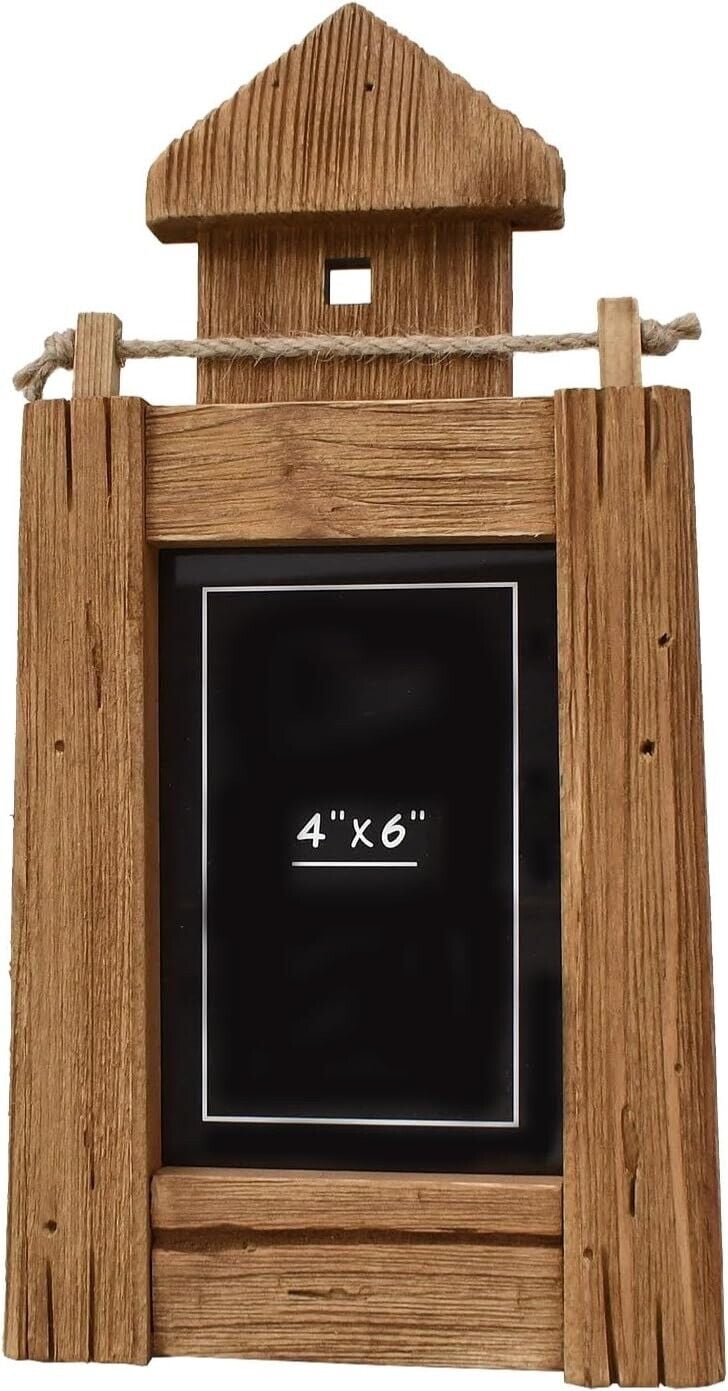 Frame Rustic Wood Photo Frame Beach Home Decor Handmade Nautical dec ...