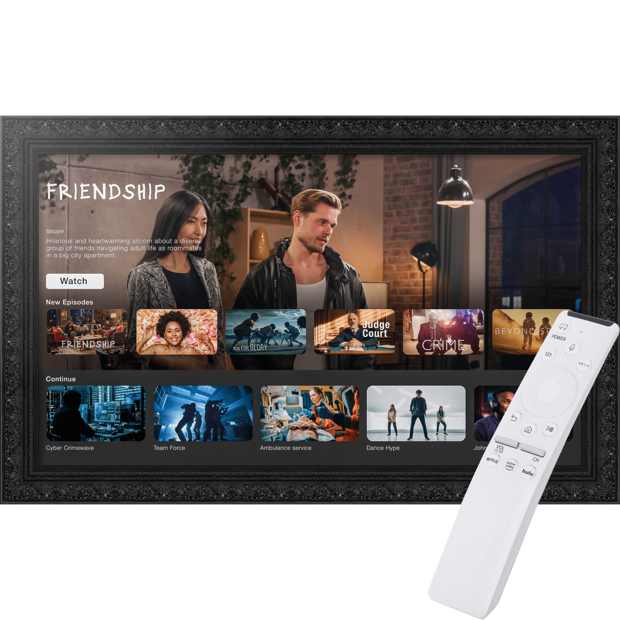 Frame for Samsung Frame TV - 43 inch. 2.69 inch Frame is Majestic Black ...