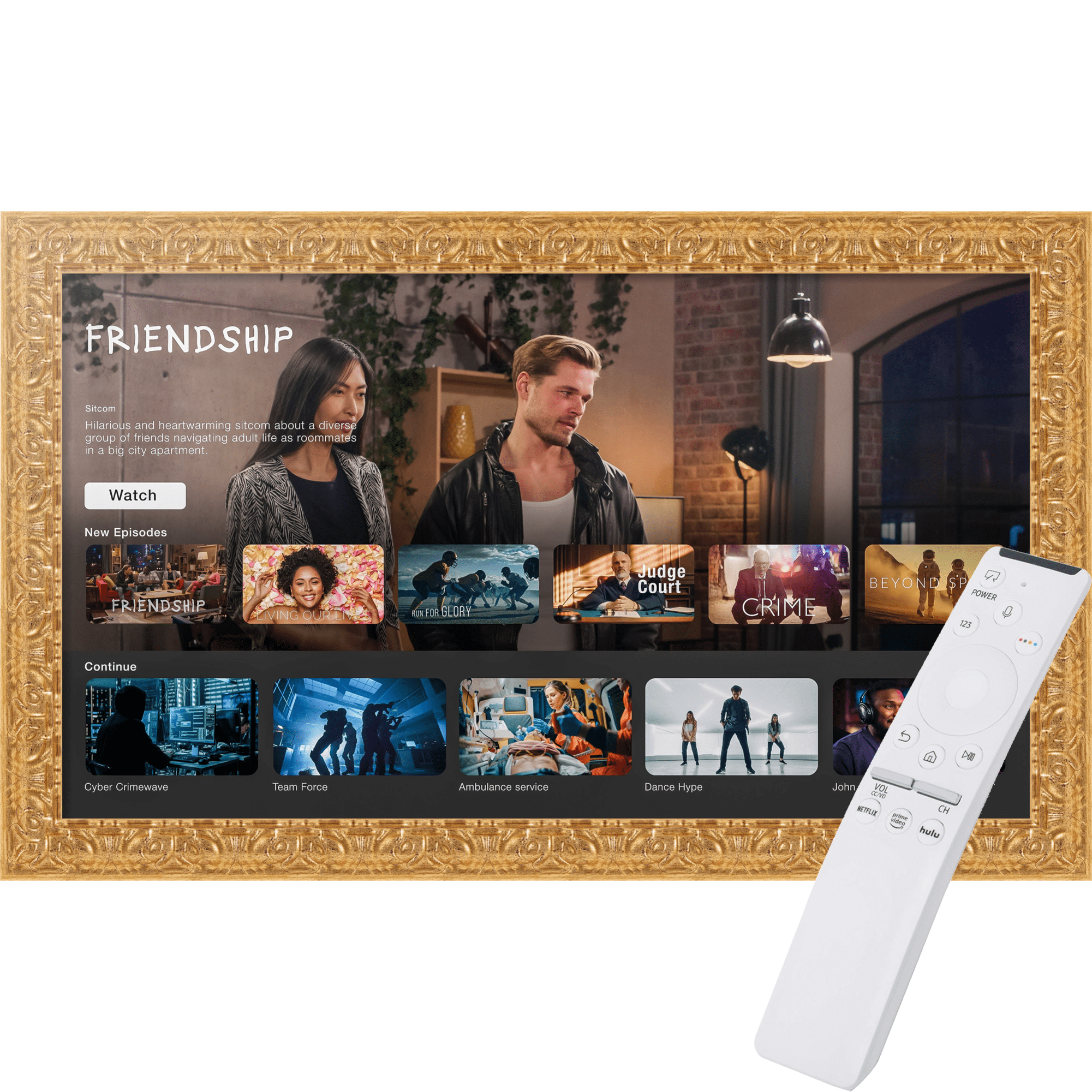 Frame for Samsung Frame TV - 50 inch. 2.80 inch Frame is Antique Floral ...