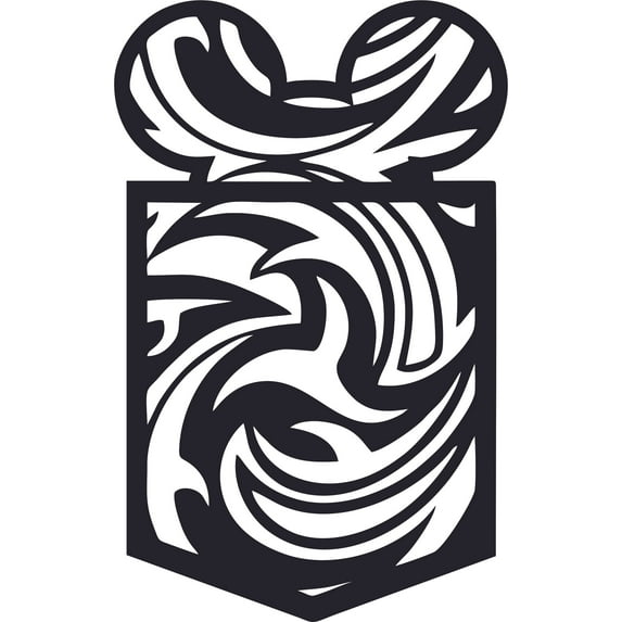 Frame Swirl Cartoon Characters Wall Art Vinyl Sticker Design Decal Girl ...