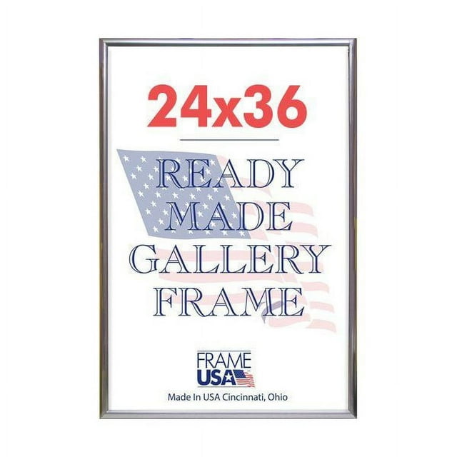 Frame USA 24 in x 36 in Glass Picture Frames, Silver - Walmart.com