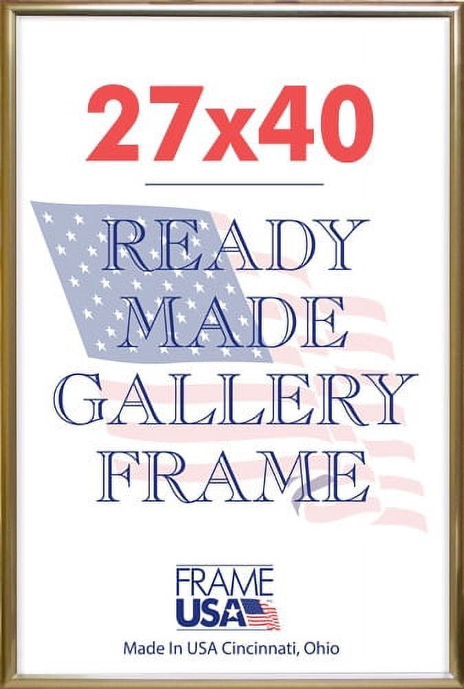 Frame USA Deluxe 27x40 Poster Frame - Gold, Vertical Or Horizontal ...