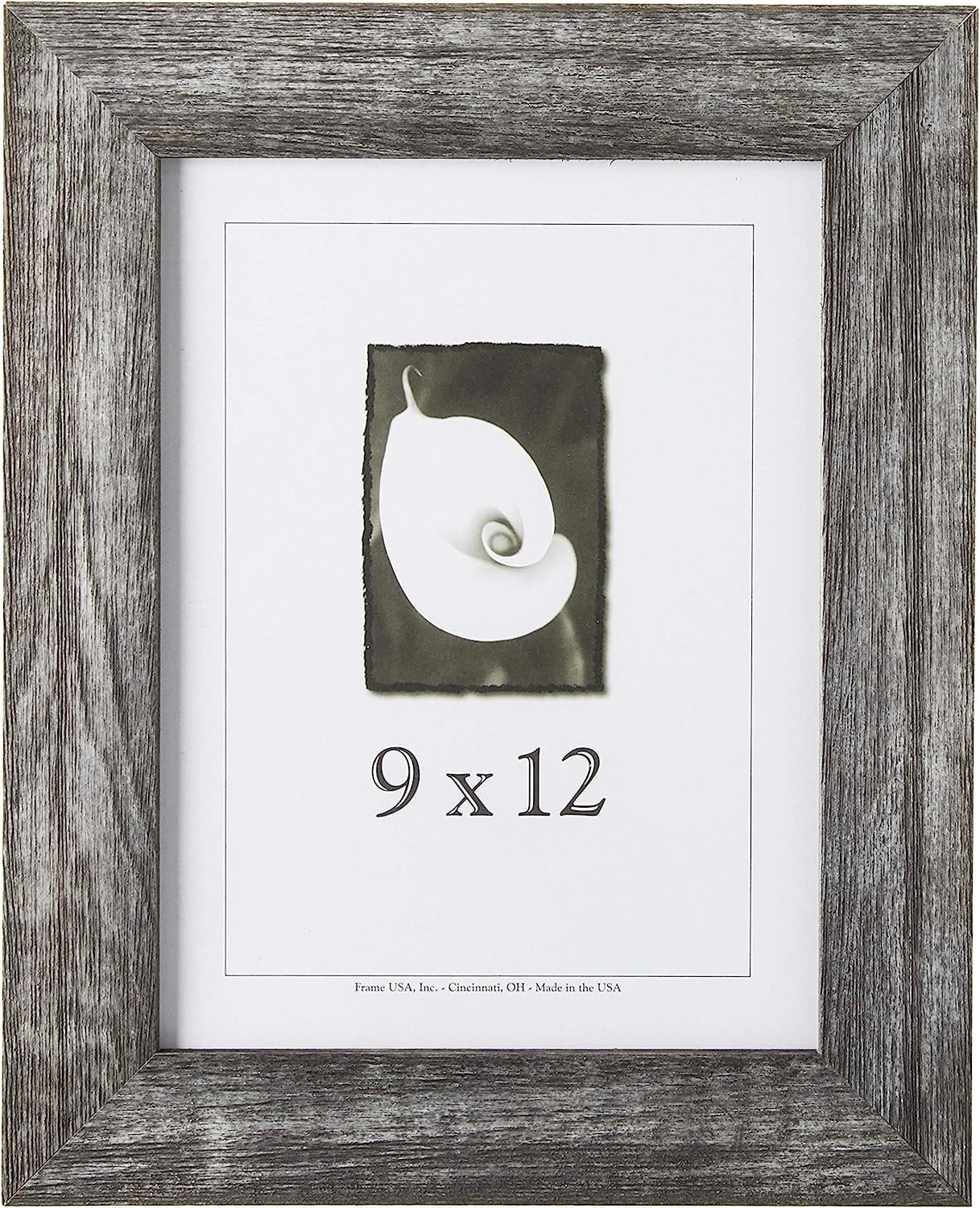 Frame USA Farmhouse Series 9x12 Barnwood Picture Frames (Charcoal ...