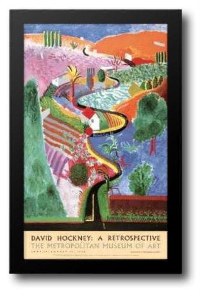 FrameToWall - Nichols Canyon (Met) 28x40 Framed Art Print by Hockney ...