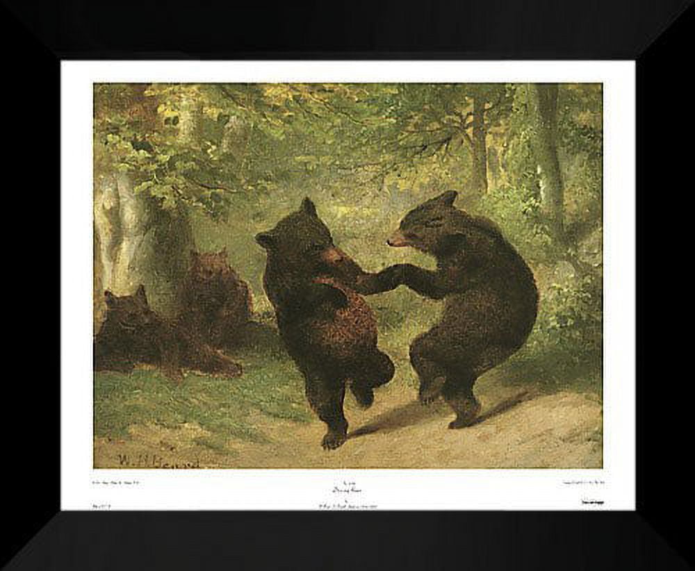 FrameToWall - William Beard Framed Art Print 21x18 "Dancing Bears ...