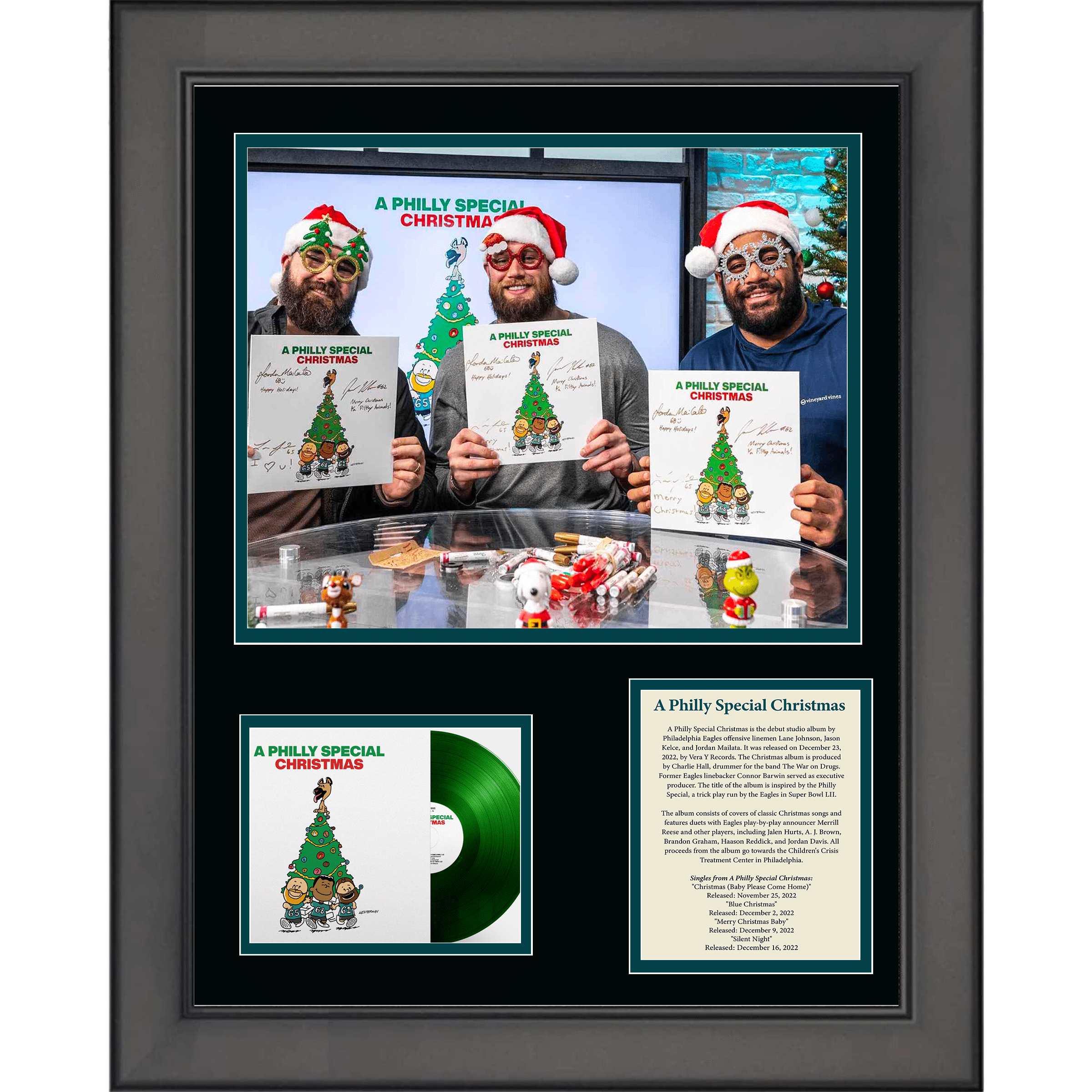 Framed A Philly Special Christmas Album Philadelphia Eagles 11"x14 ...