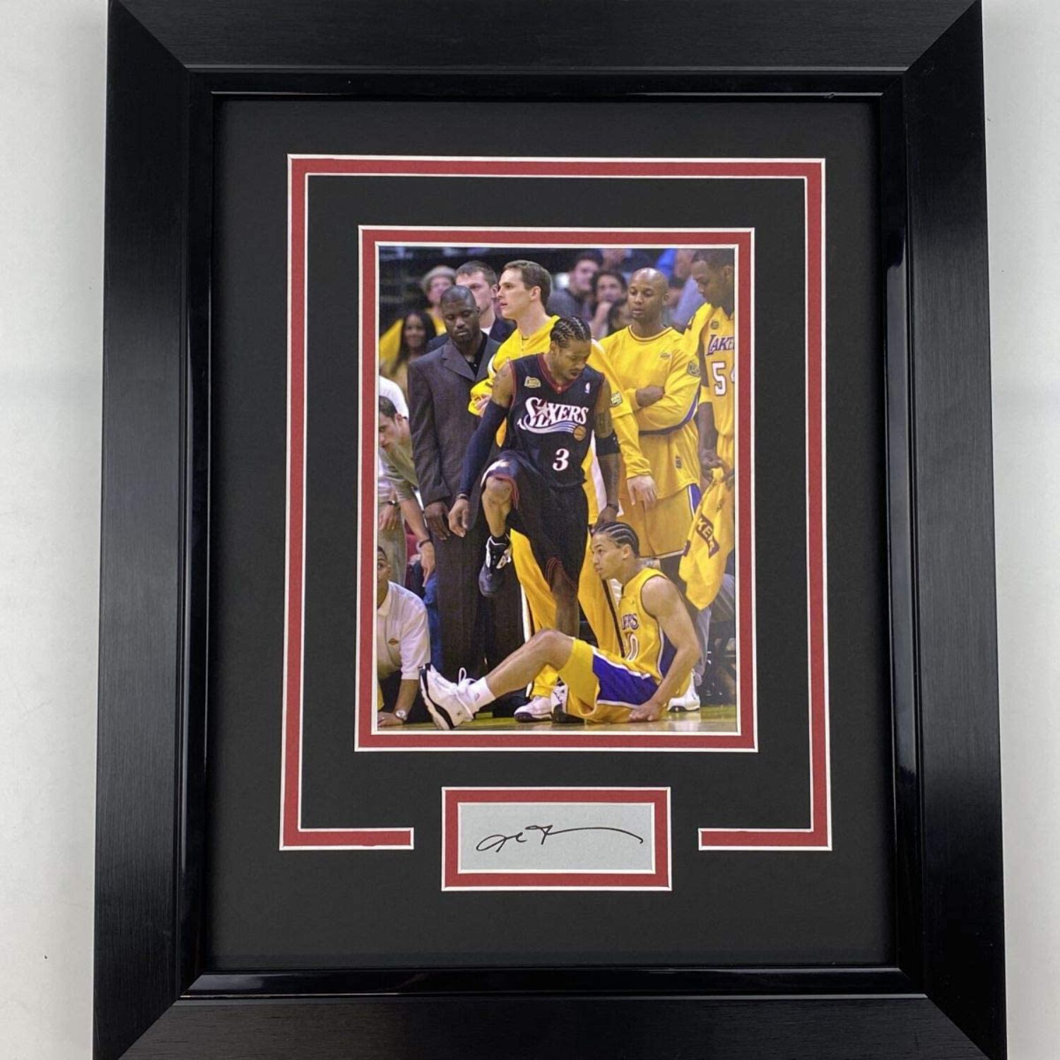 Framed Allen Iverson Facsimile Laser Engraved Signature Auto ...