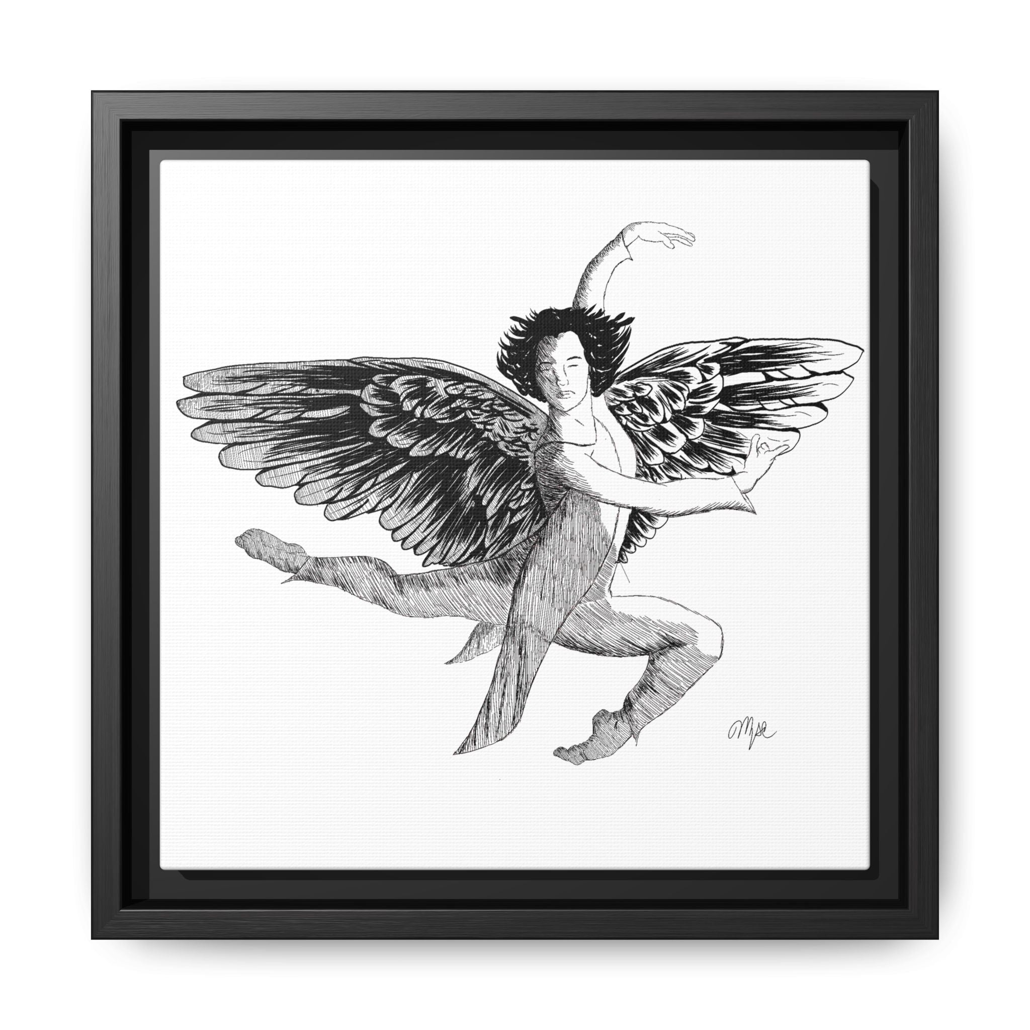 Framed Angel Wings No. 1 - Canvas Art - Wall Decor for Home and Office ...