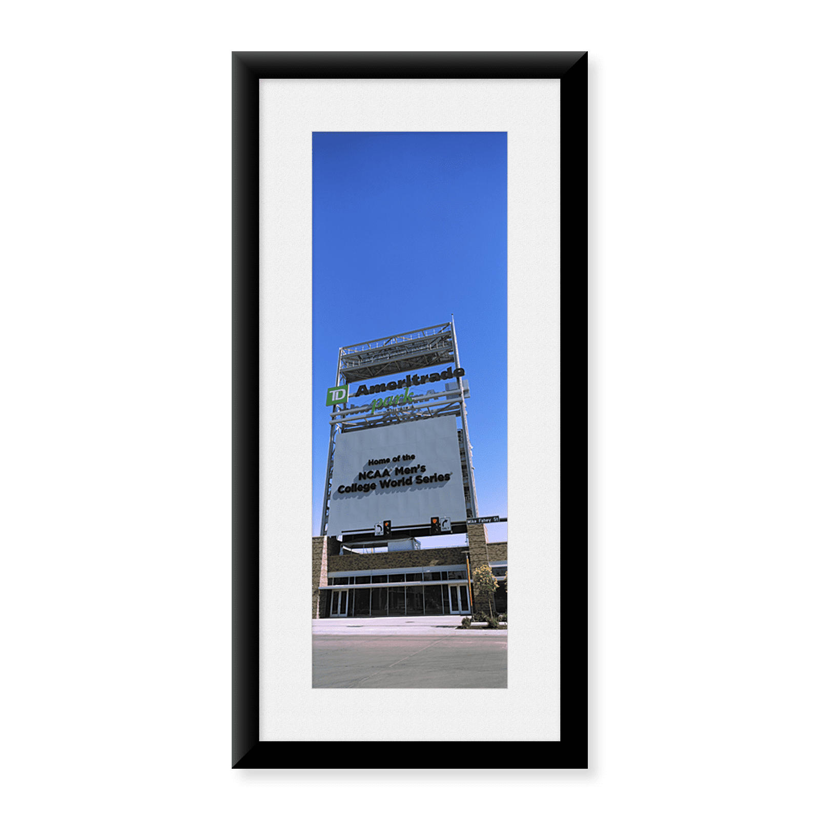 Framed Art Print, Sign board at a convention center by Panoramic Images ...