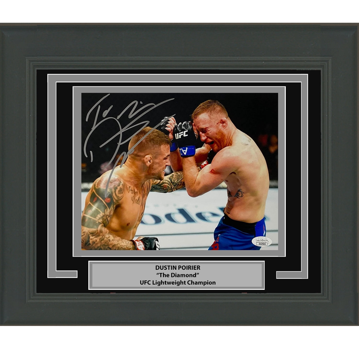 Framed Autographed/Signed Dustin Poirier UFC MMA Ultimate Fighting 8x10 ...