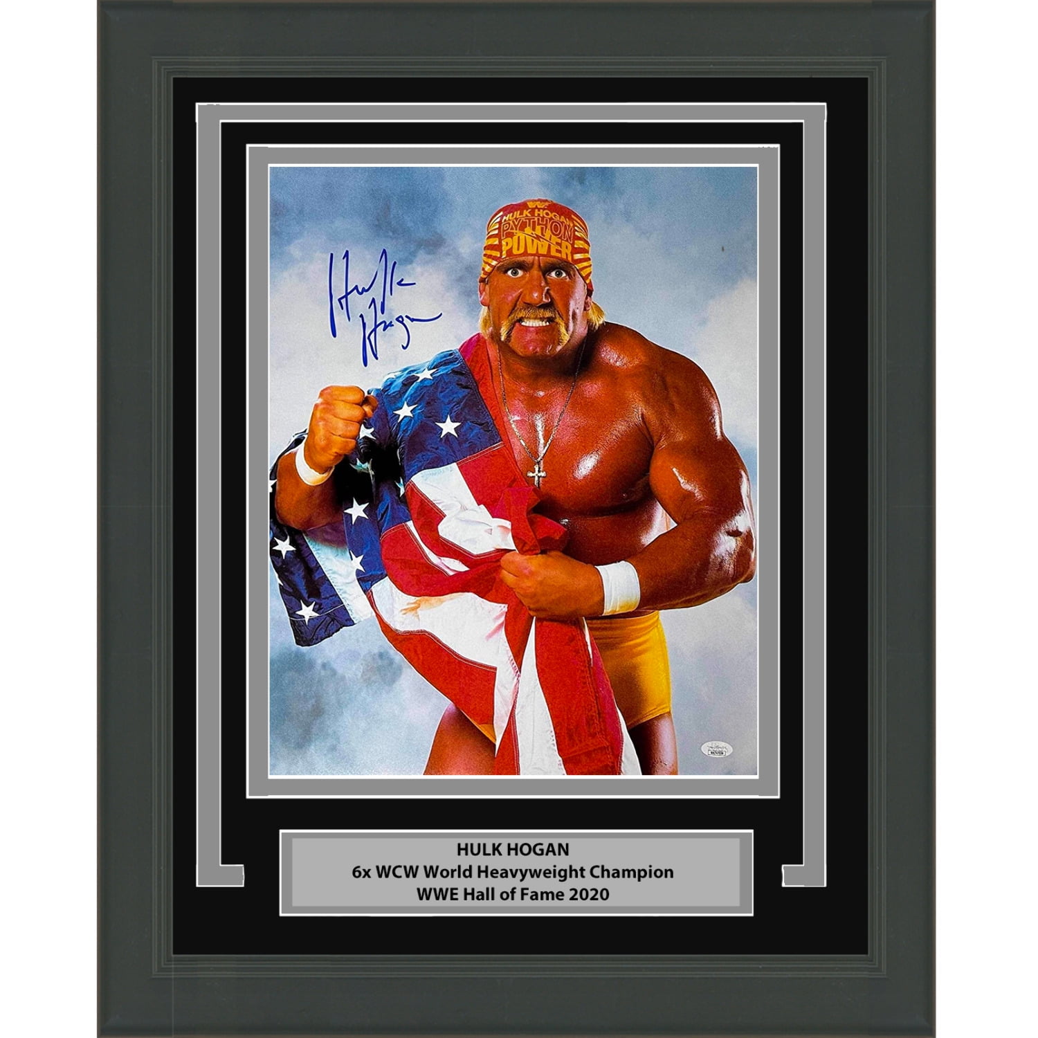 Framed Autographed/Signed Hulk Hogan 16x20 WWE Wrestling Photo JSA COA ...